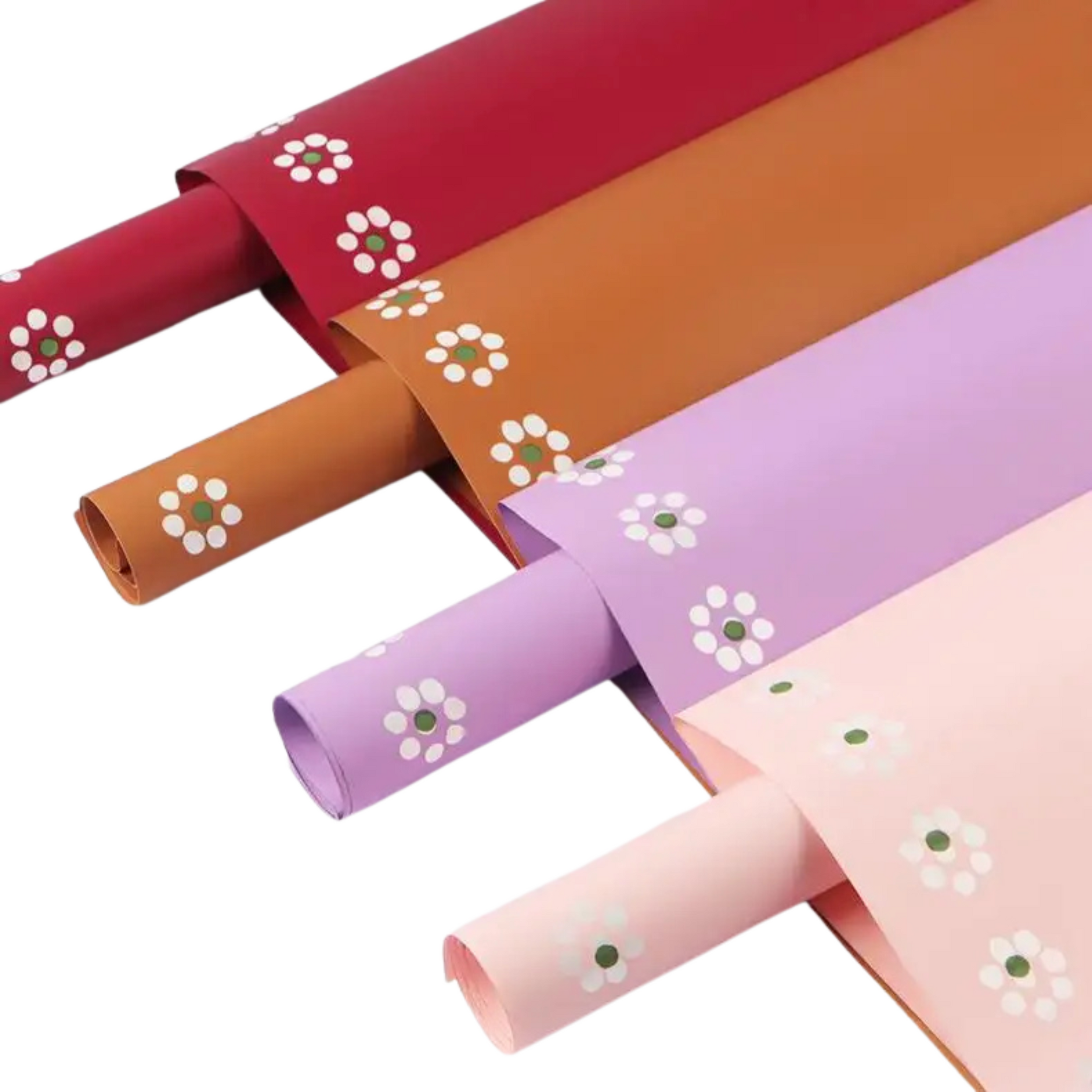 Barro Flower Wrapping Paper (BROWN) — Plenty Flowers